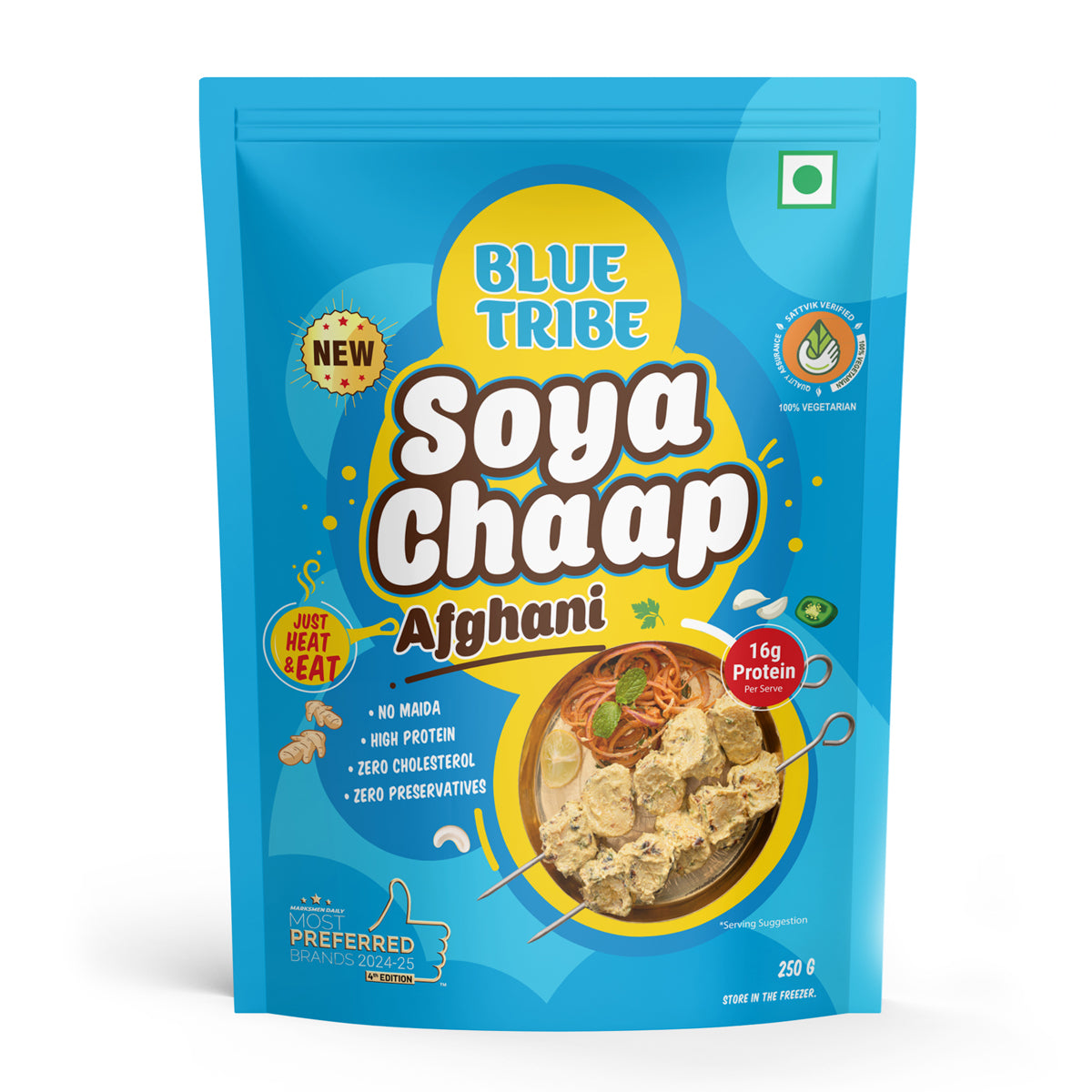 Ready to Eat - Afghani Soya Chaap (250g) – Blue Tribe Foods
