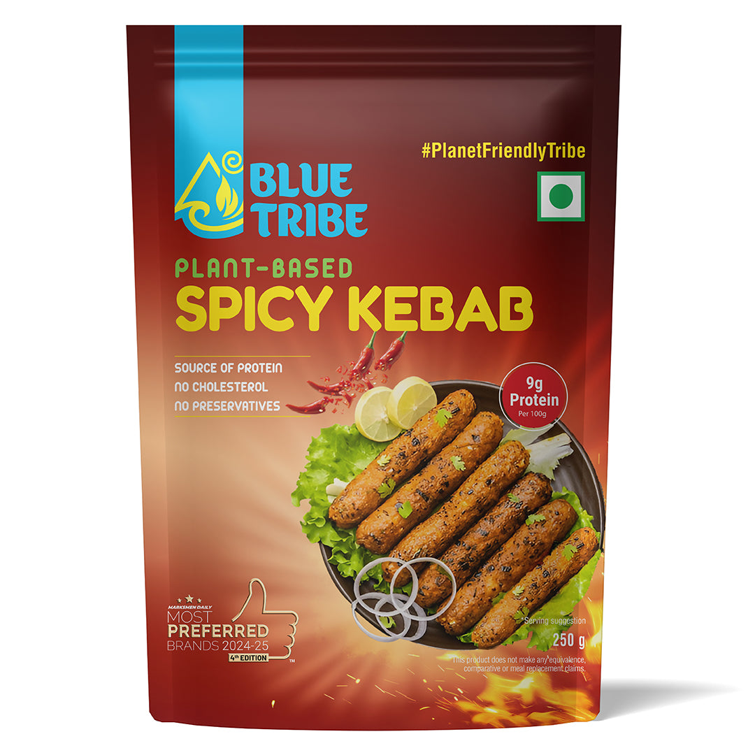 Plant Based Spicy Kebab (250g) – Blue Tribe Foods